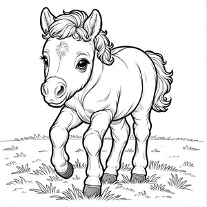 7 Majestuous Horses Coloring Pages for Kids Printable Horses Coloring ...