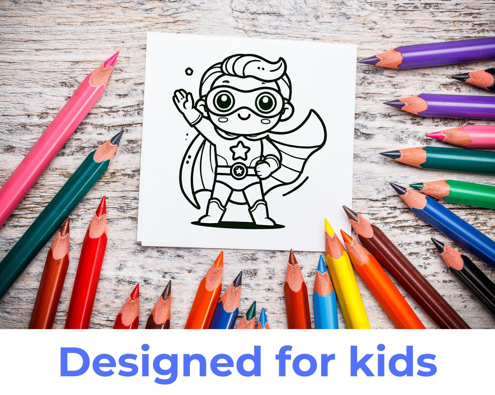 7 Superhero Coloring Pages for Kids - Printable Superhero Coloring ...