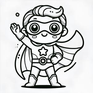 7 Superhero Coloring Pages for Kids Printable Superhero Coloring Pages ...