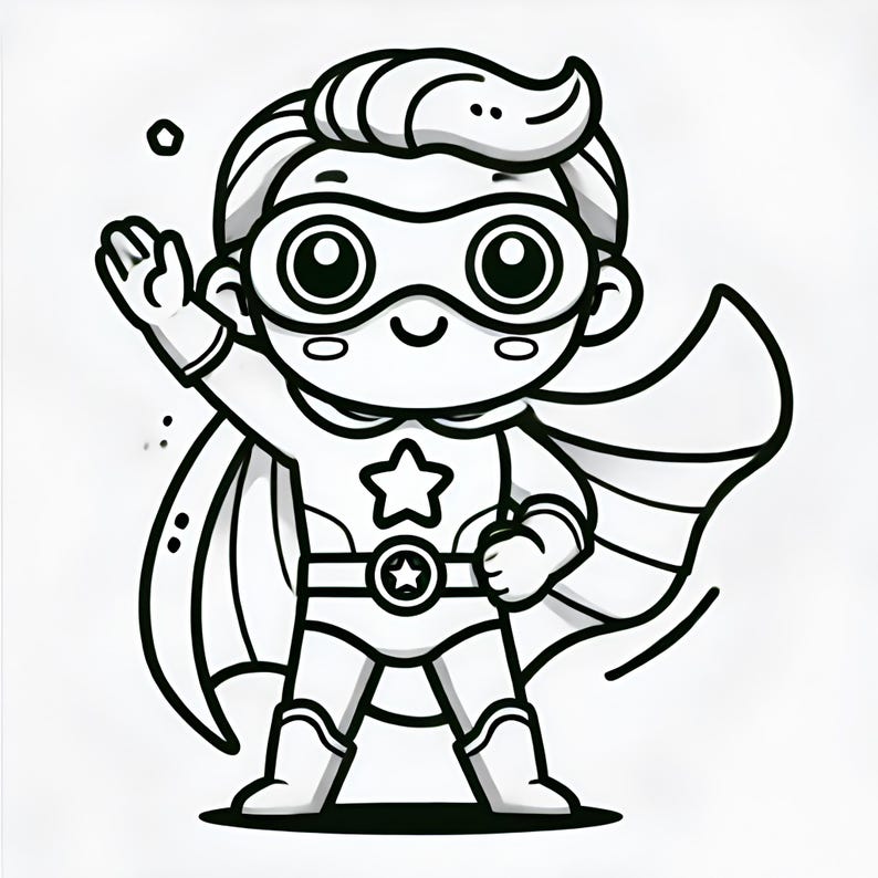 7 Superhero Coloring Pages for Kids Printable Superhero Coloring Pages ...