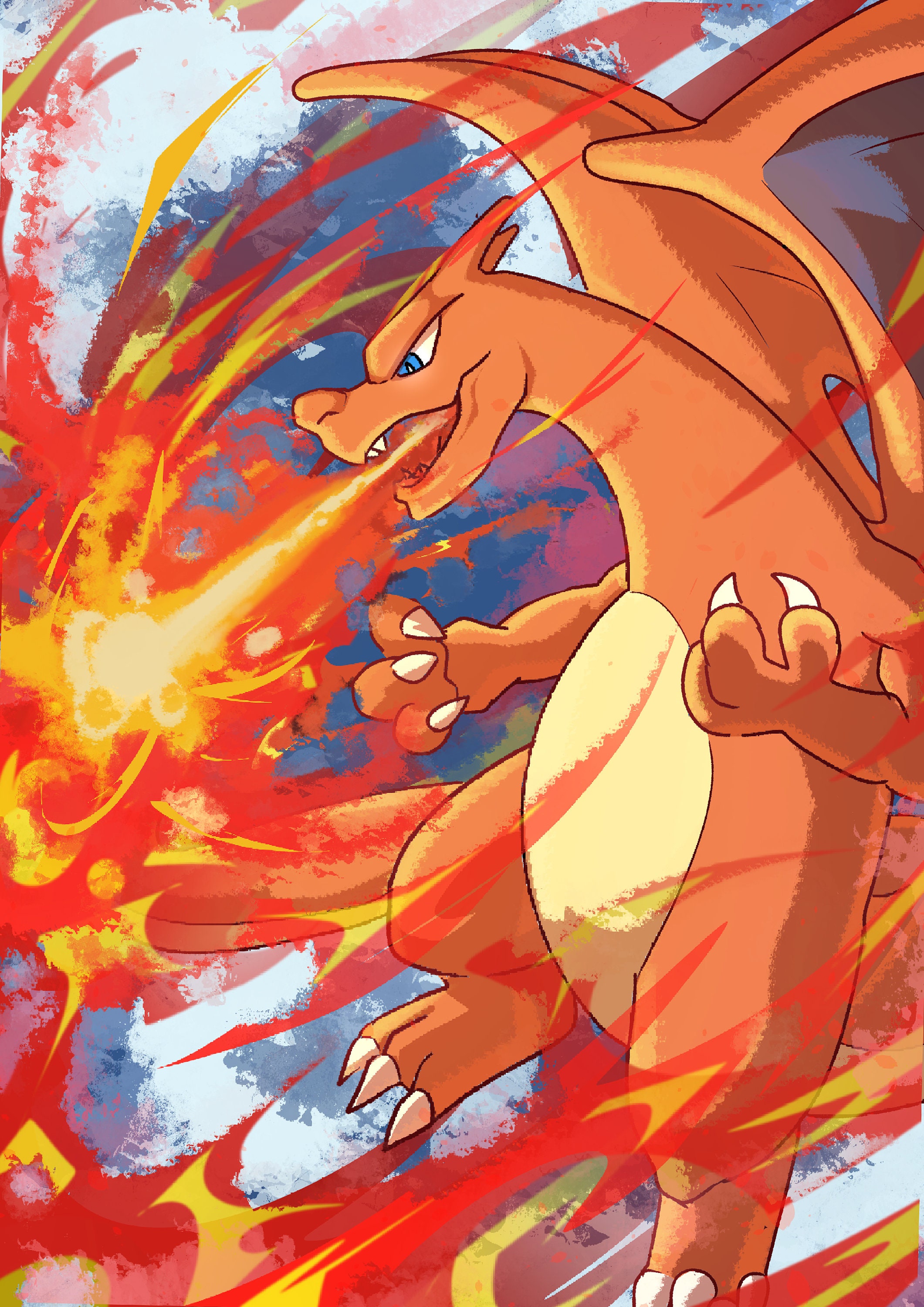 Poster : Flying Charizard A4 Download and Print - Etsy Canada