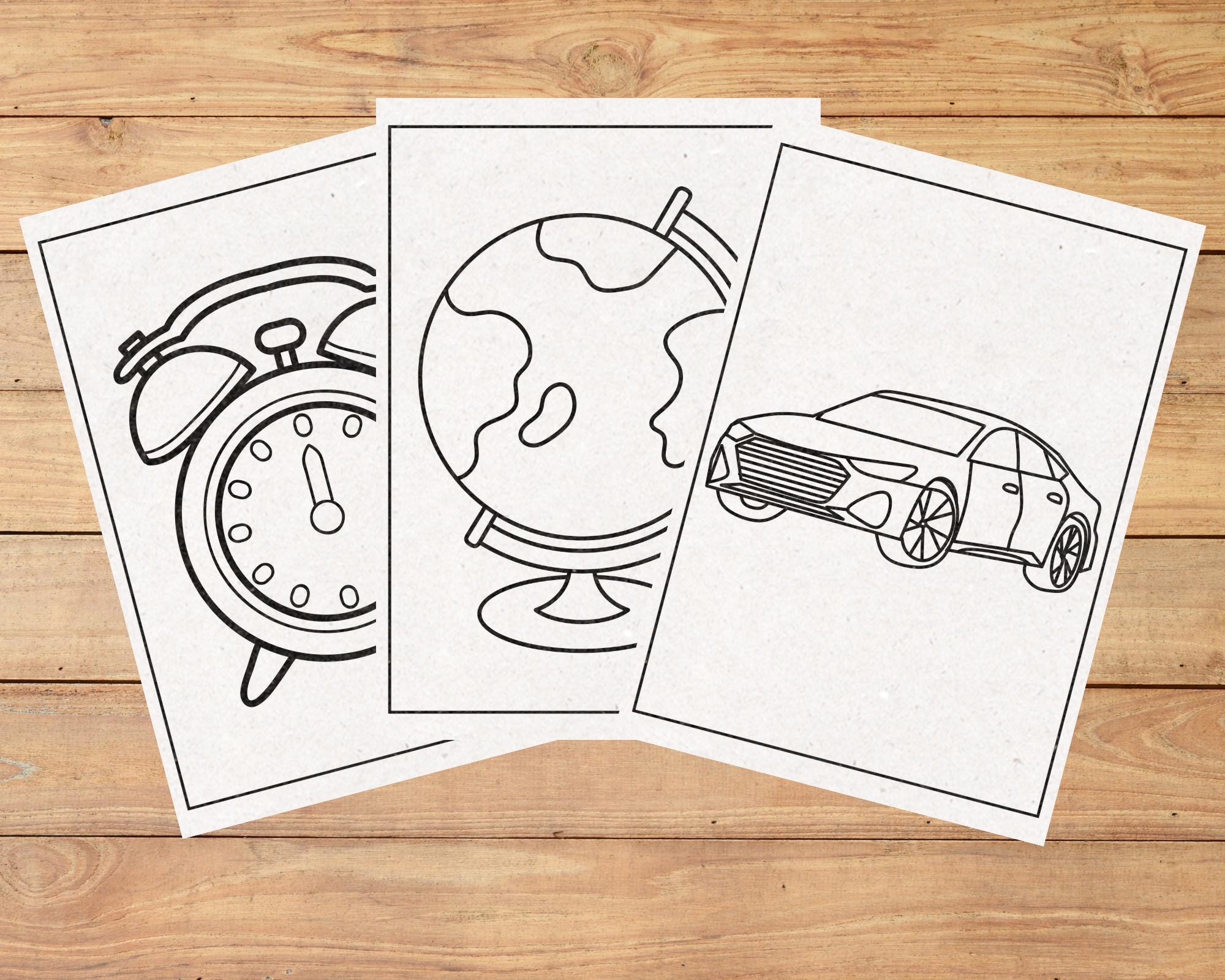 40 Daily Objects Coloring Pages for Kids - Etsy