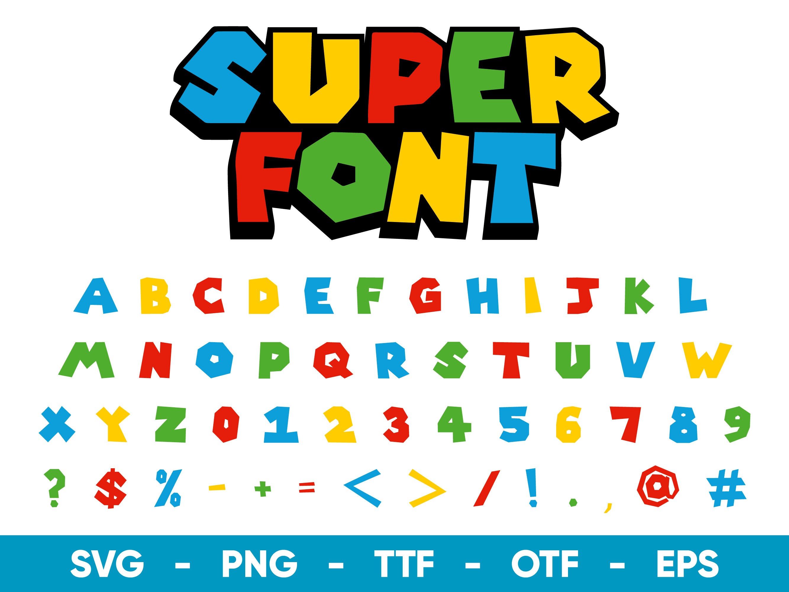 Super Font SVG, Super Font Svg Files for Cricut and Silhouette, Super ...