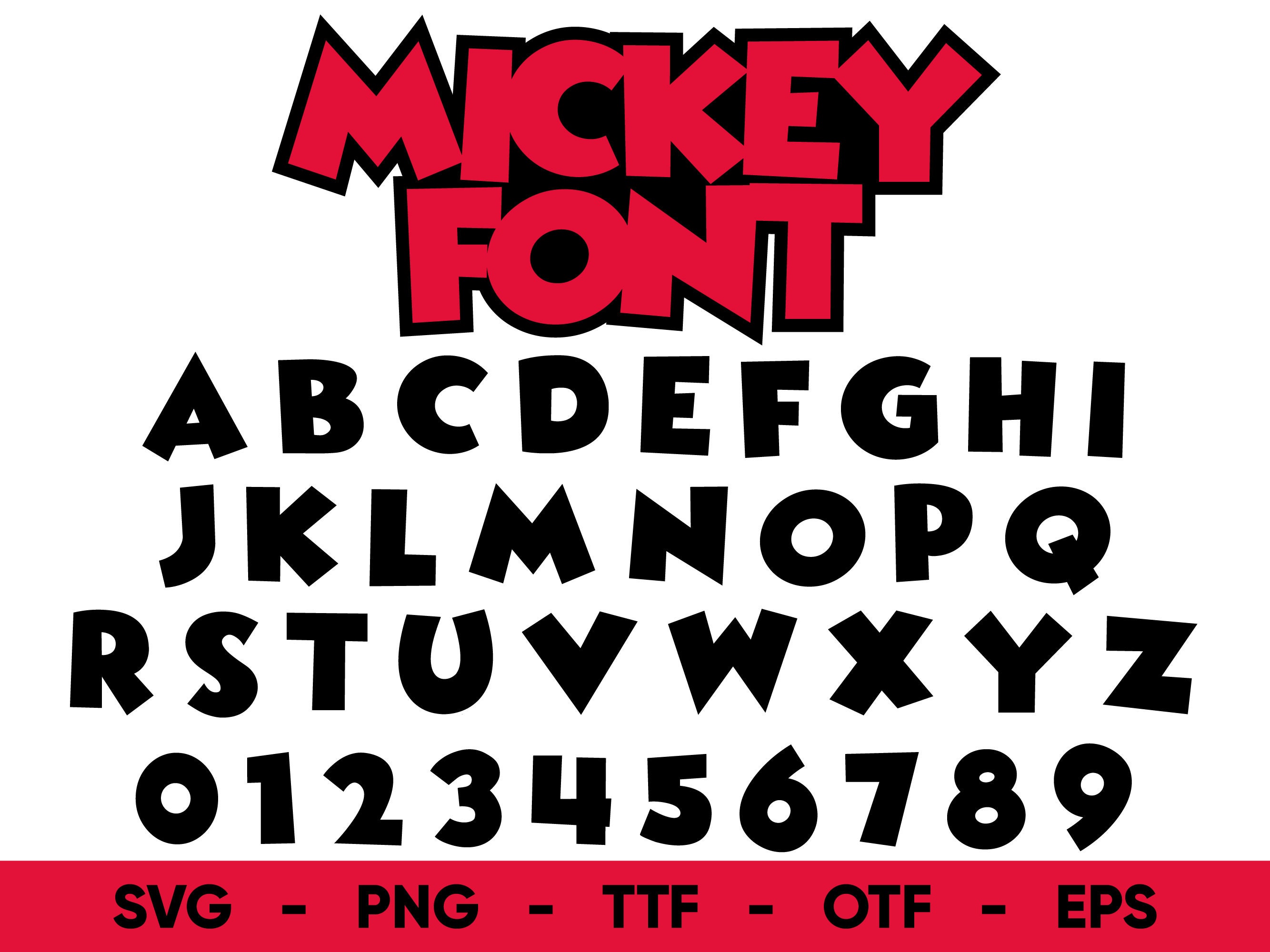 Mickey Mouse Clubhouse Logo Font