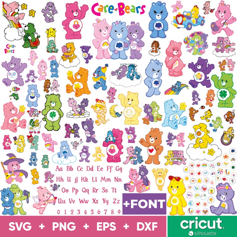 Care Bears Svg - Etsy