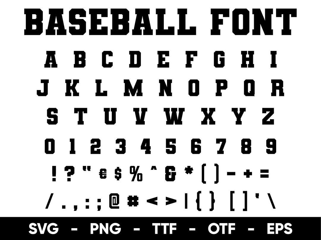 Sport Font SVG, Varsity Letters Svg Files for Cricut and Silhouette ...