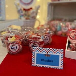 Editable Food Cards, Food Card for Treats, Food Label Template for ...