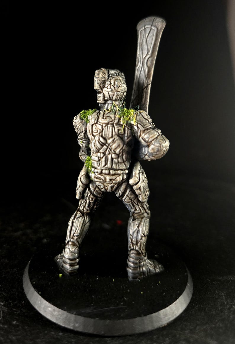 Stone Golem Painted Miniature - Etsy