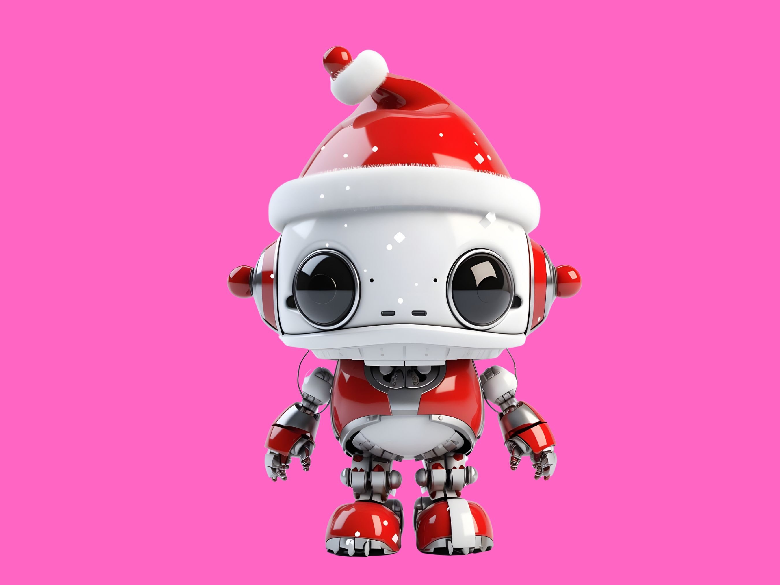 Robot Clipart 3 Robot Christmas JPG PNG Festive Clipart for - Etsy