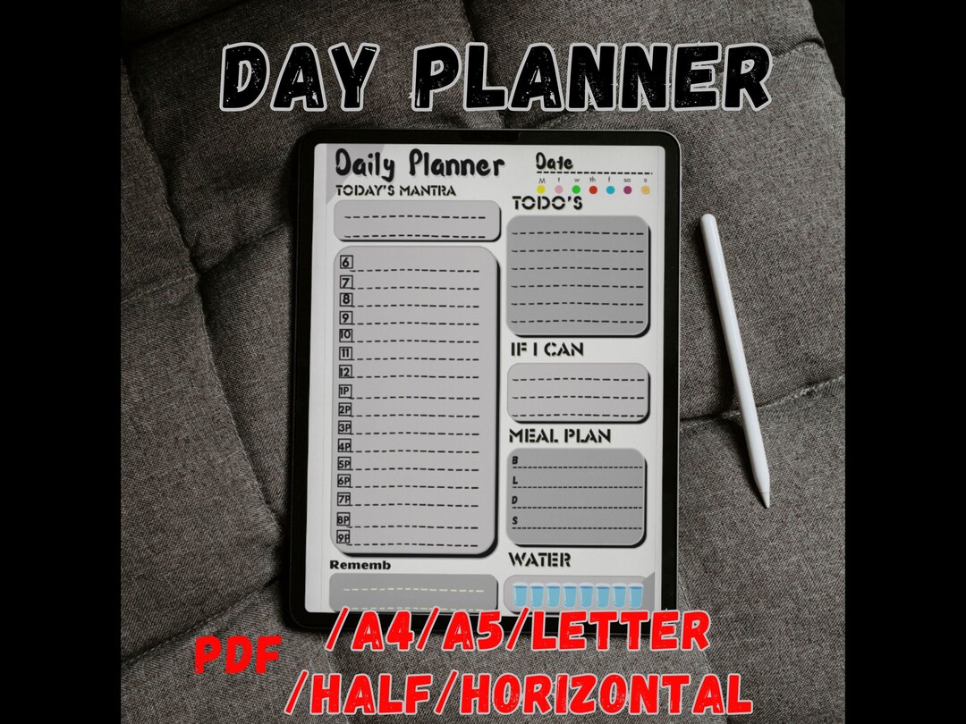 2024 Digital Day Planner, Goodnotes Digital Planner, Digital Journal ...