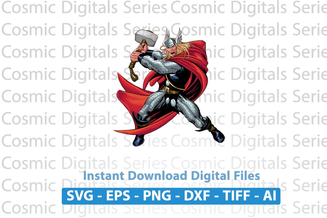 Thor PNG Digital Files, Thor Sublimation Design, Thor Png, Thor Svg ...