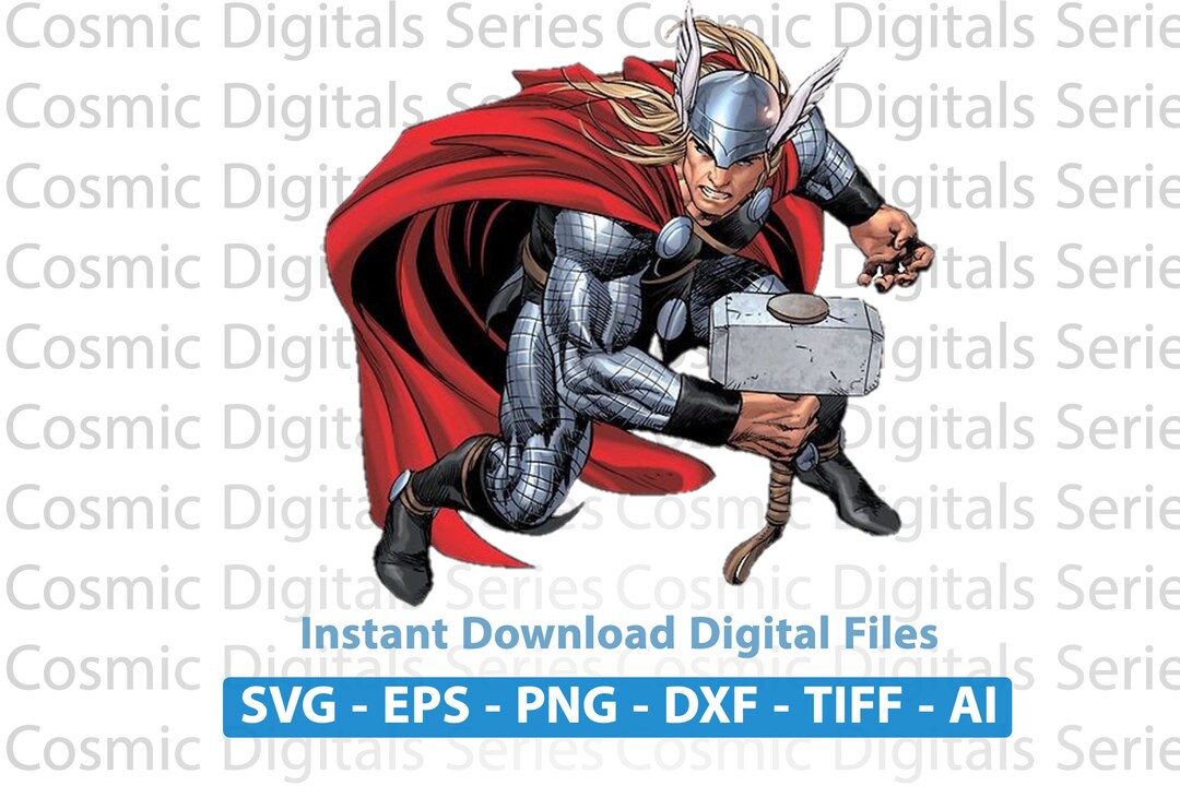 Thor PNG Digital Files, Thor Sublimation Design, Thor Png, Thor Svg ...