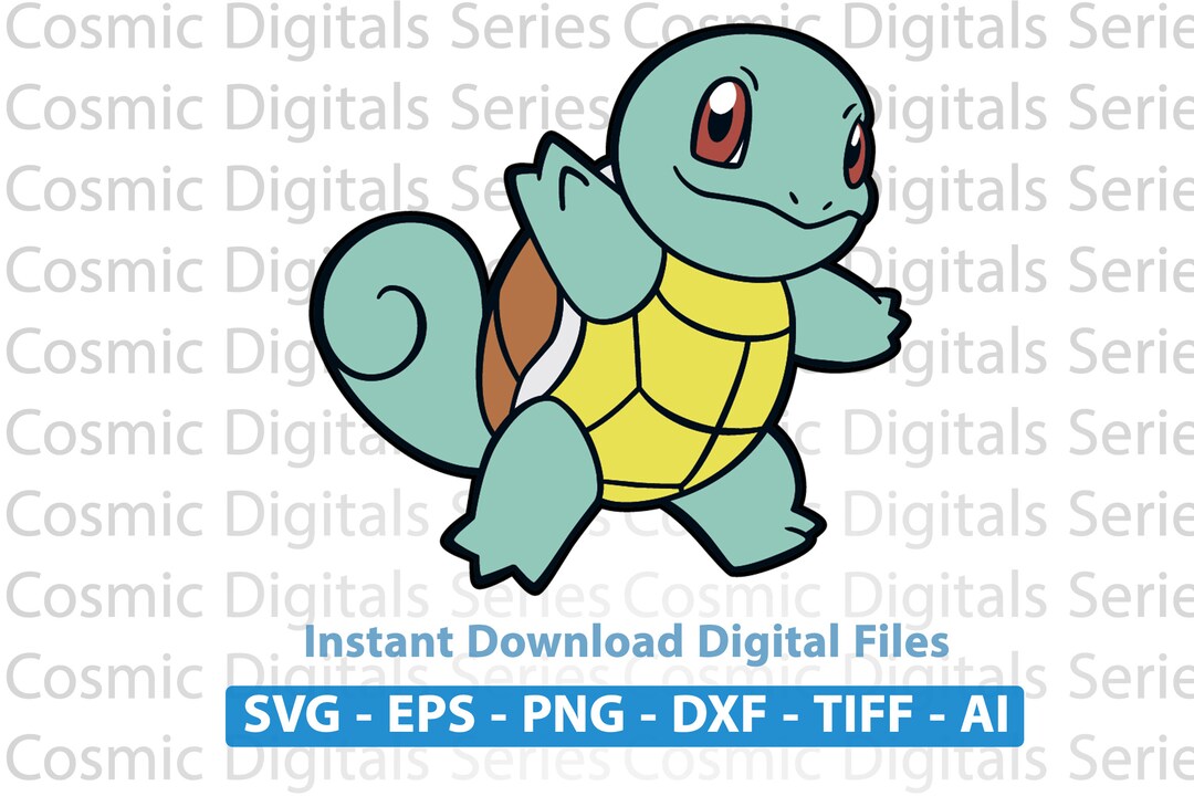 Squirtle Svg, Squirtle Png, Pokemon Svg, Squirtle Clipart, Squirtle ...