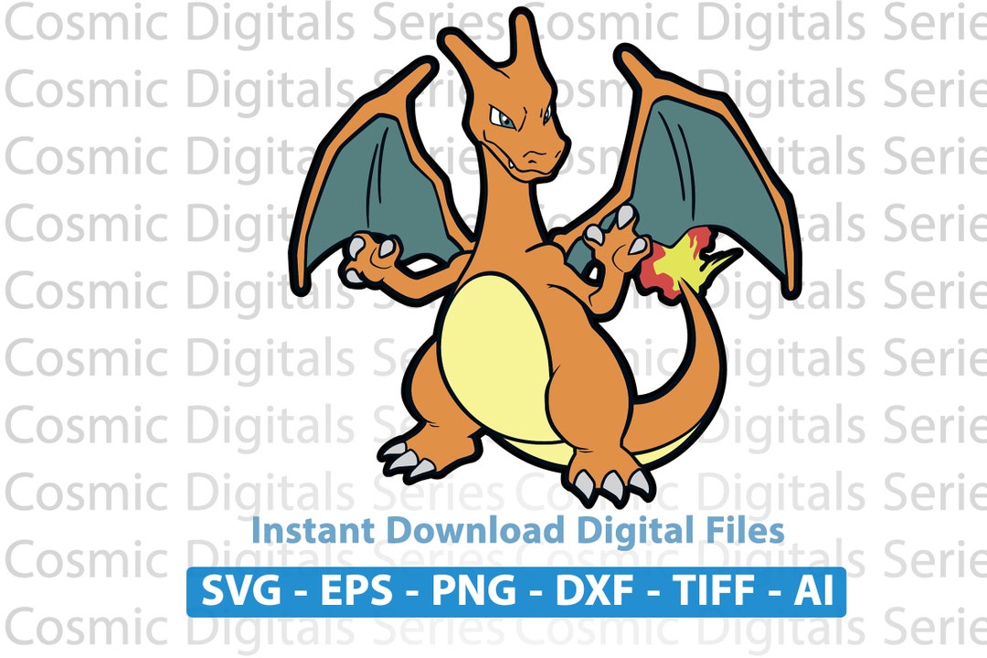 Charizard Svg, Charizard Png, Pokemon Svg, Charizard Clipart, Charizard ...