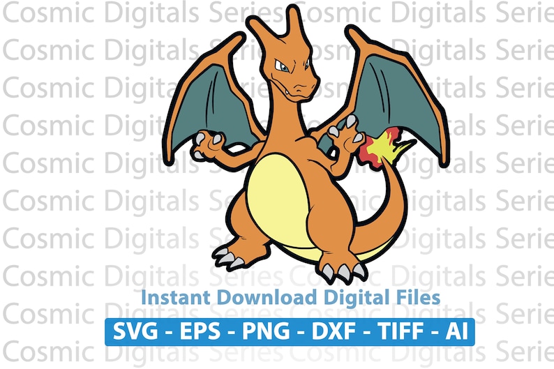 Charizard Svg, Charizard Png, Pokemon Svg, Charizard Clipart, Charizard ...
