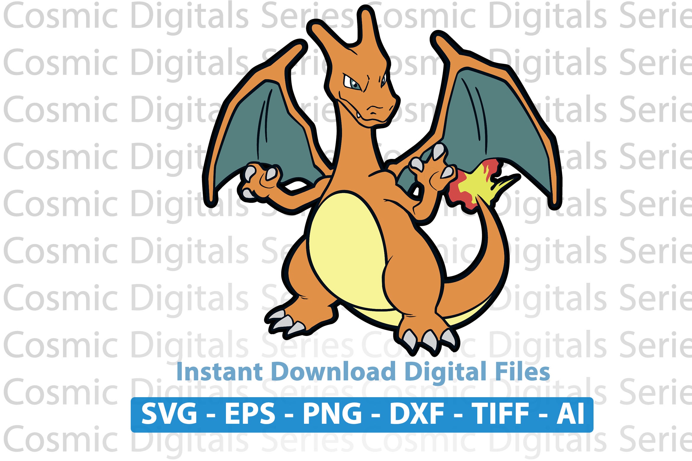Charizard Svg, Charizard Png, Pokemon Svg, Charizard Clipart, Charizard ...