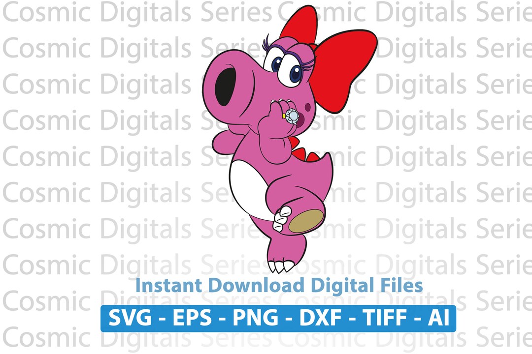 Birdo Svg, Birdo Png, Super Mario Designs, Super Mario Birdo, Birdo Eps ...