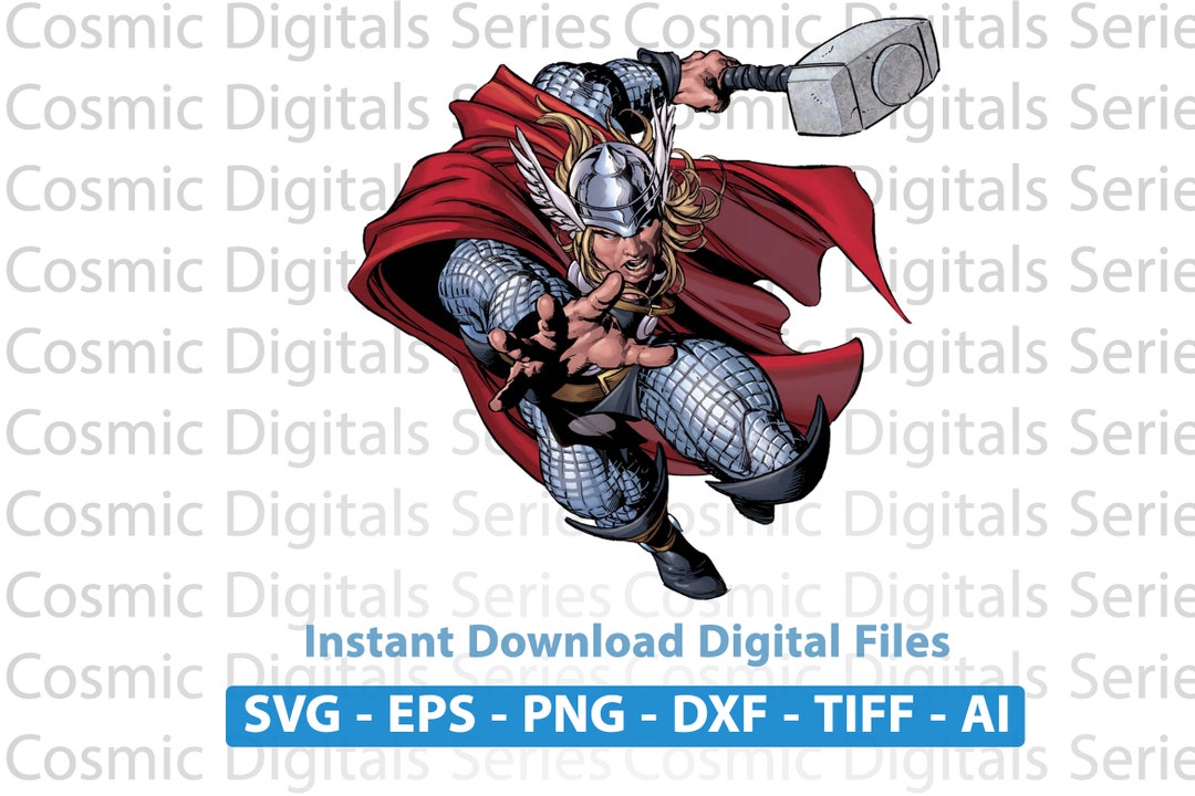 Thor PNG Digital Files, Thor Sublimation Design, Thor Png, Thor Svg ...