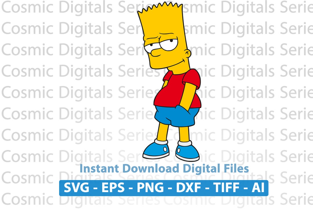 The Simpsons Svg, the Simpsons Png, the Simpsons, Bart Simpson Svg, the ...