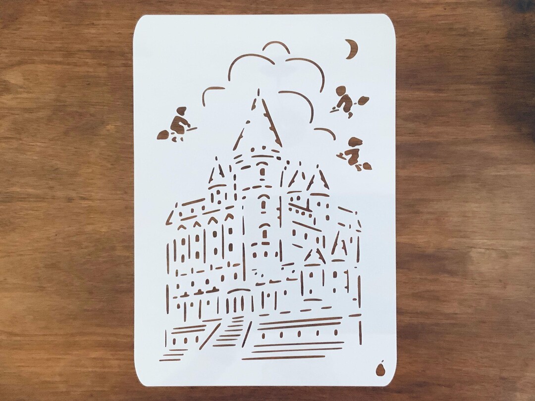 Wizard Castle Stencil, Craft Stencils, Custom Stencils - Etsy