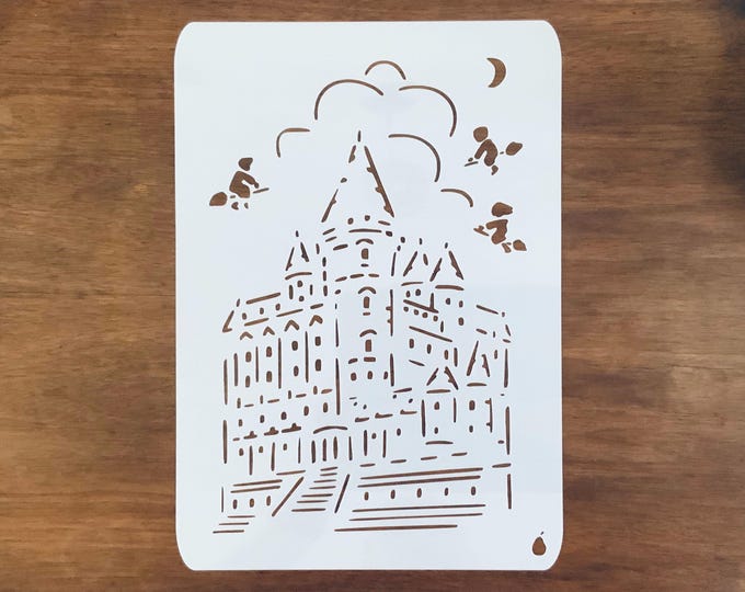 Wizard Castle Stencil, Craft Stencils, Custom Stencils - Etsy