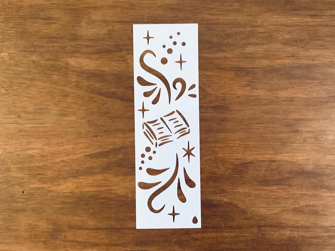 Bookmark Stencil, Bookmark Stencil, Craft Stencils, Custom Stencils - Etsy