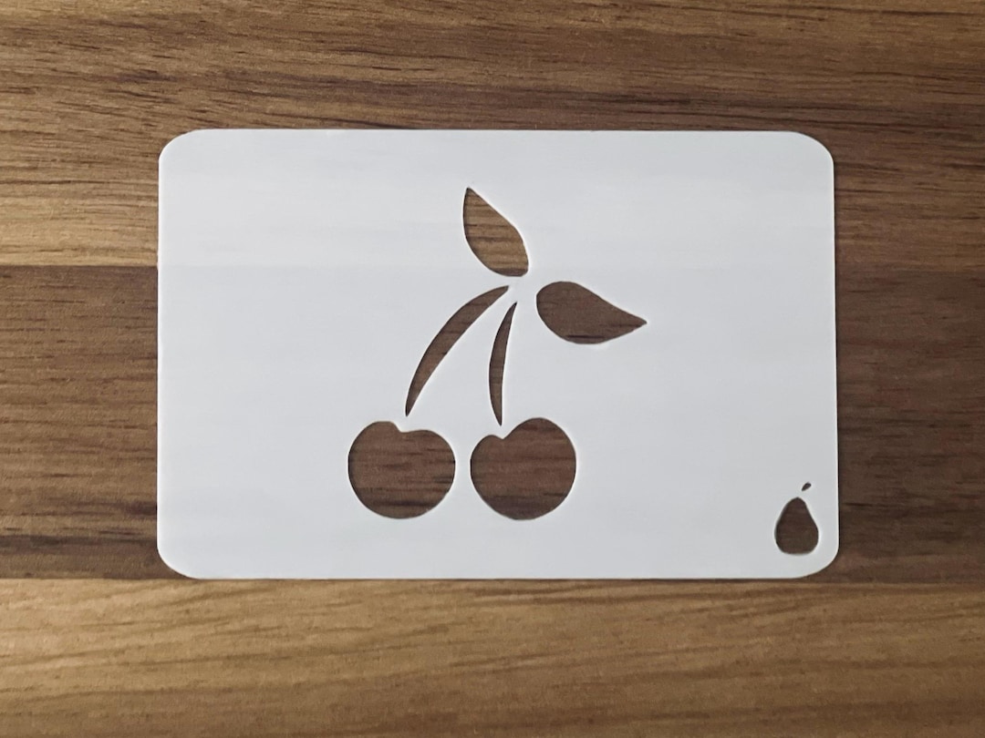 Cherry Stencil, Makeup Stencil, Craft Stencils, Custom Stencils - Etsy