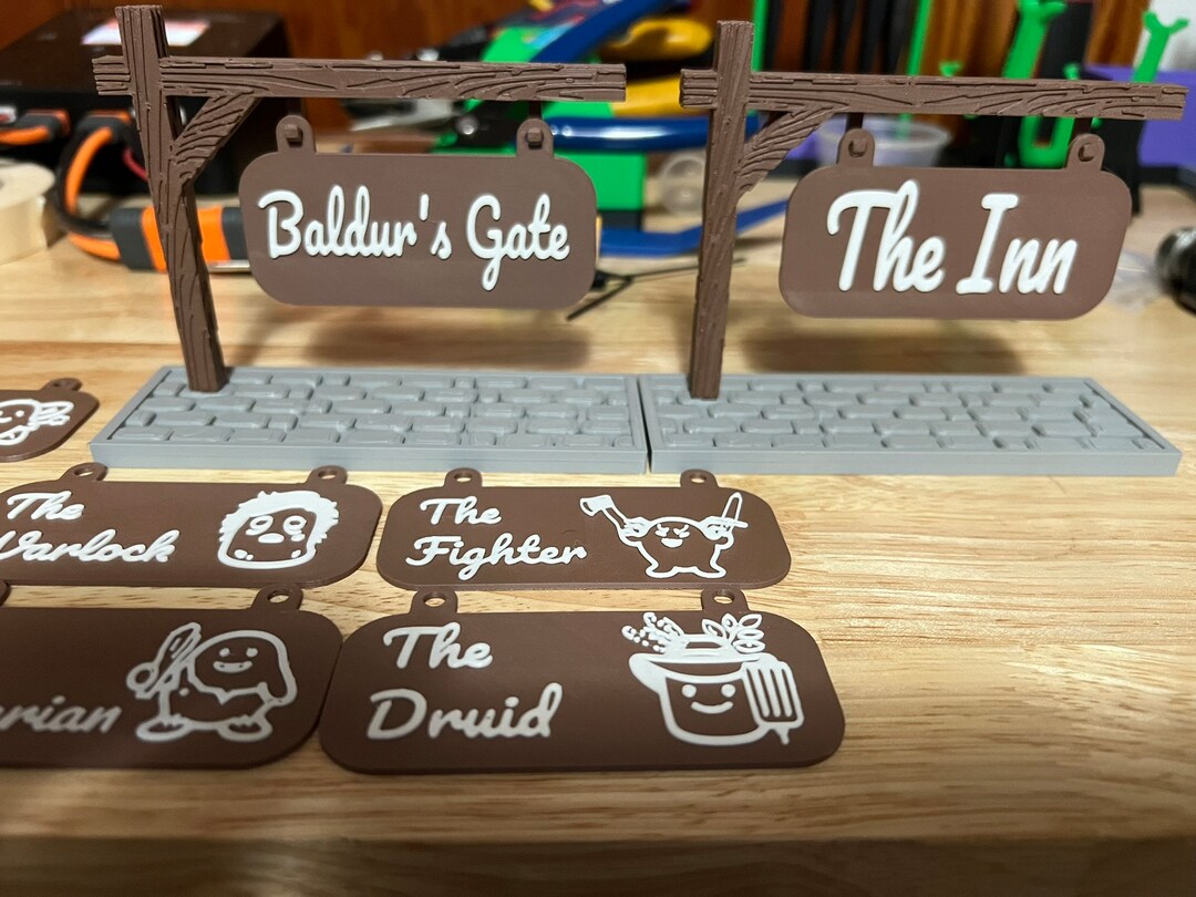 Dungeons And Dragons Sign Set All Signs Included 12 Signs And 2 Stands Dnd Dungeons