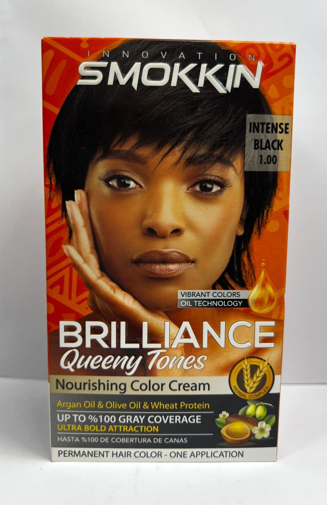 INNOVATION SMOKKIN Brilliance Hair Color Kit 1.00 Intense Black ...