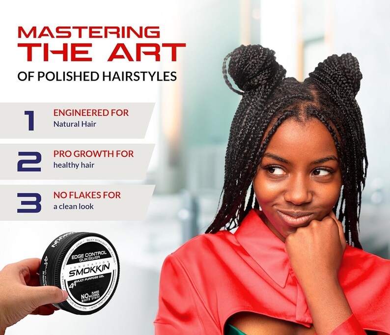 Strong Hold Hair Gel, Edge Control, Braiding Gel, Locking & Twist ...