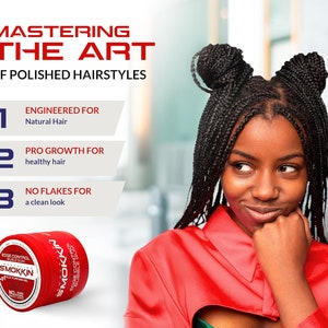 Smokkin 4-in-1 Multipurpose Professional Hair Wax- Perfect for 4c ...