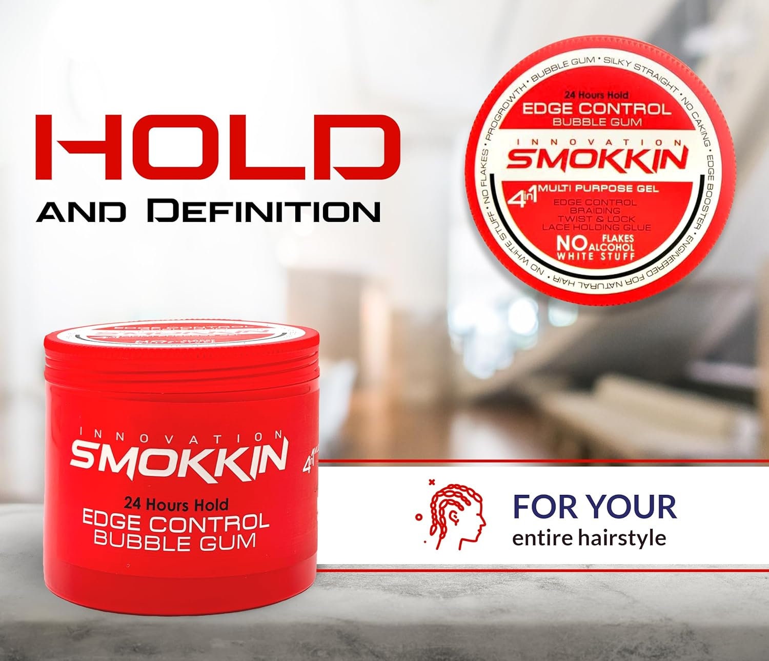Smokkin 4-in-1 Multipurpose Professional Hair Wax- Perfect for 4c ...