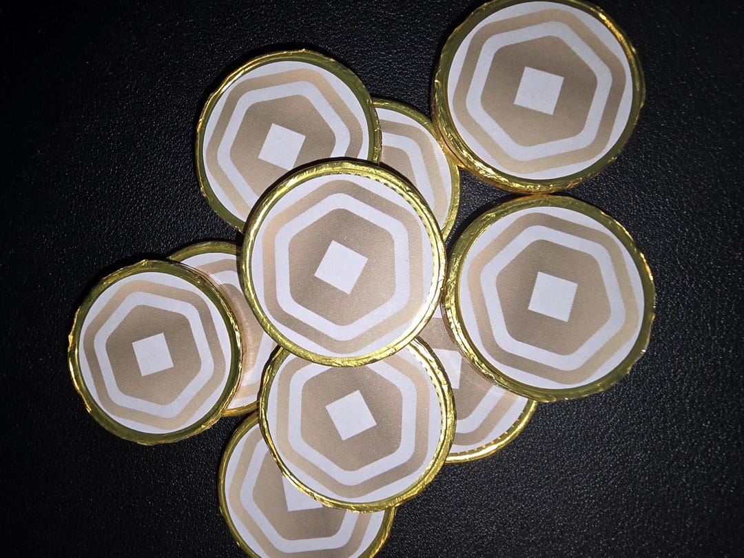 Roblox Robux Milk Chocolate Coins - Etsy UK