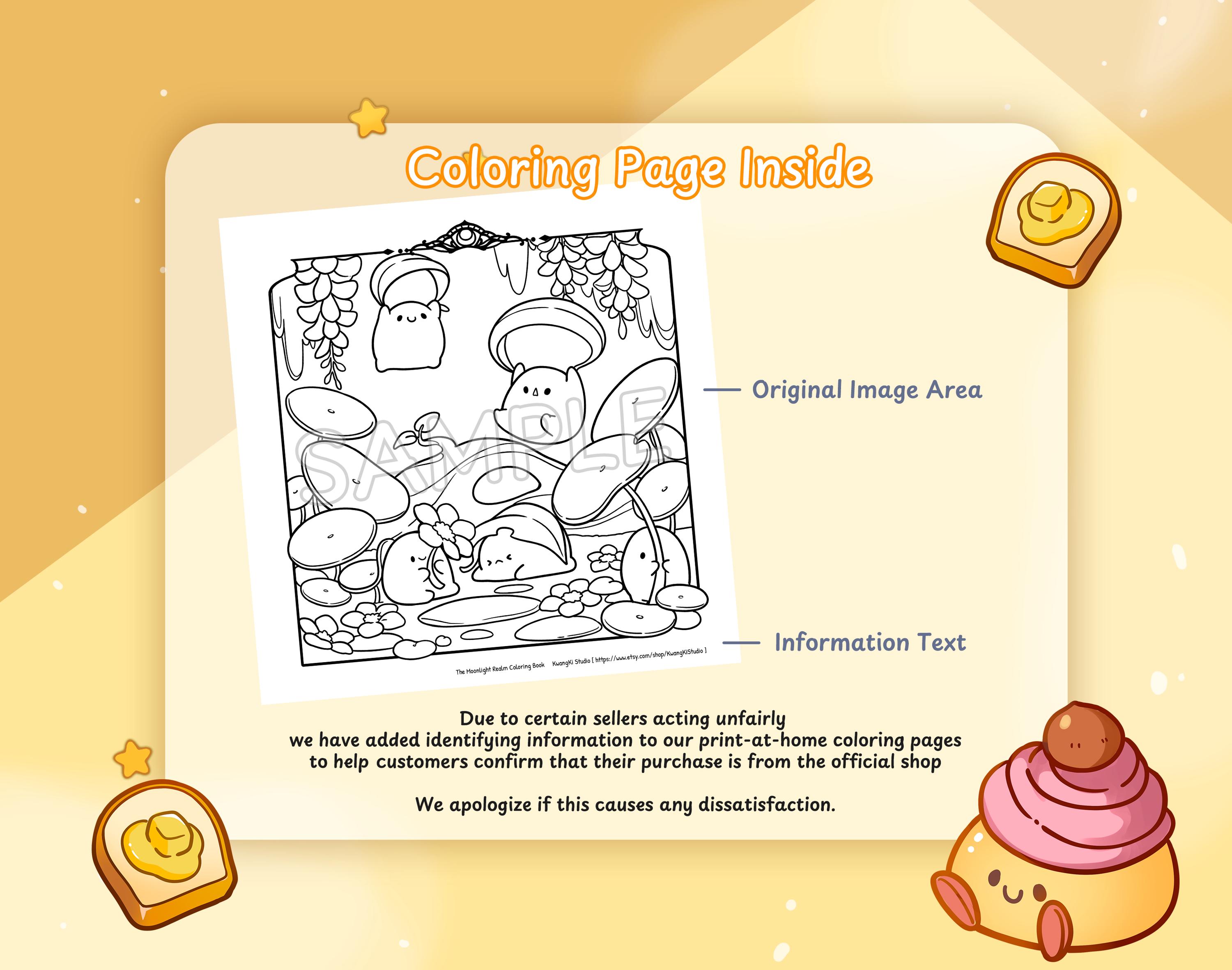 40 Coloring Pages | NOM NOM NOM Cutie Recipes Coloring Book| Cute ...