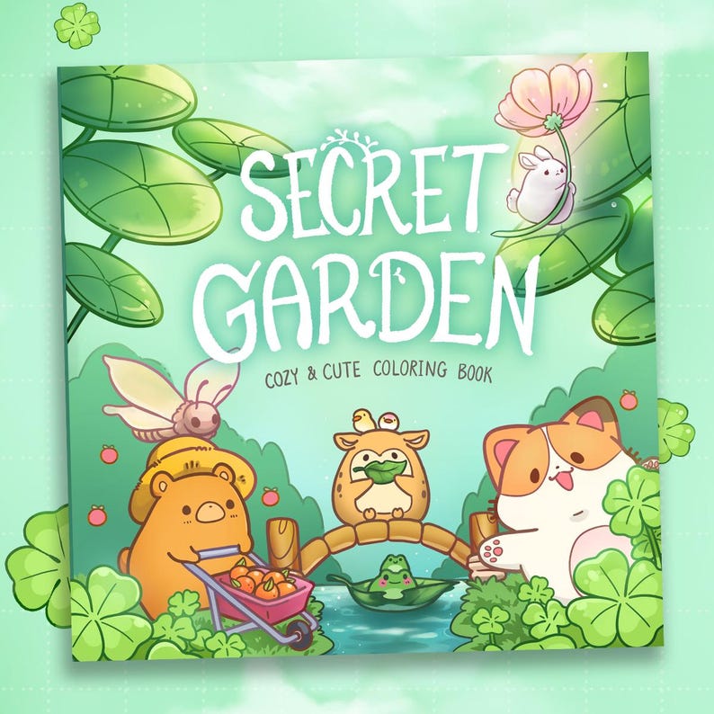 40 Coloring Pages | Secret Garden : Cozy and Cute Coloring Book | for ...