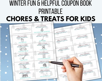 Friendly and Helpful Coupon Book for Kids Printable, Chores for ...