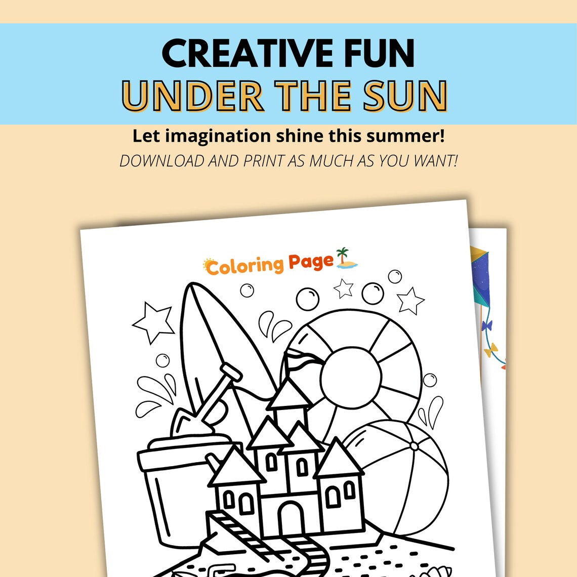 Summer Creative Activities, Summer Printables, Drawing Activities ...