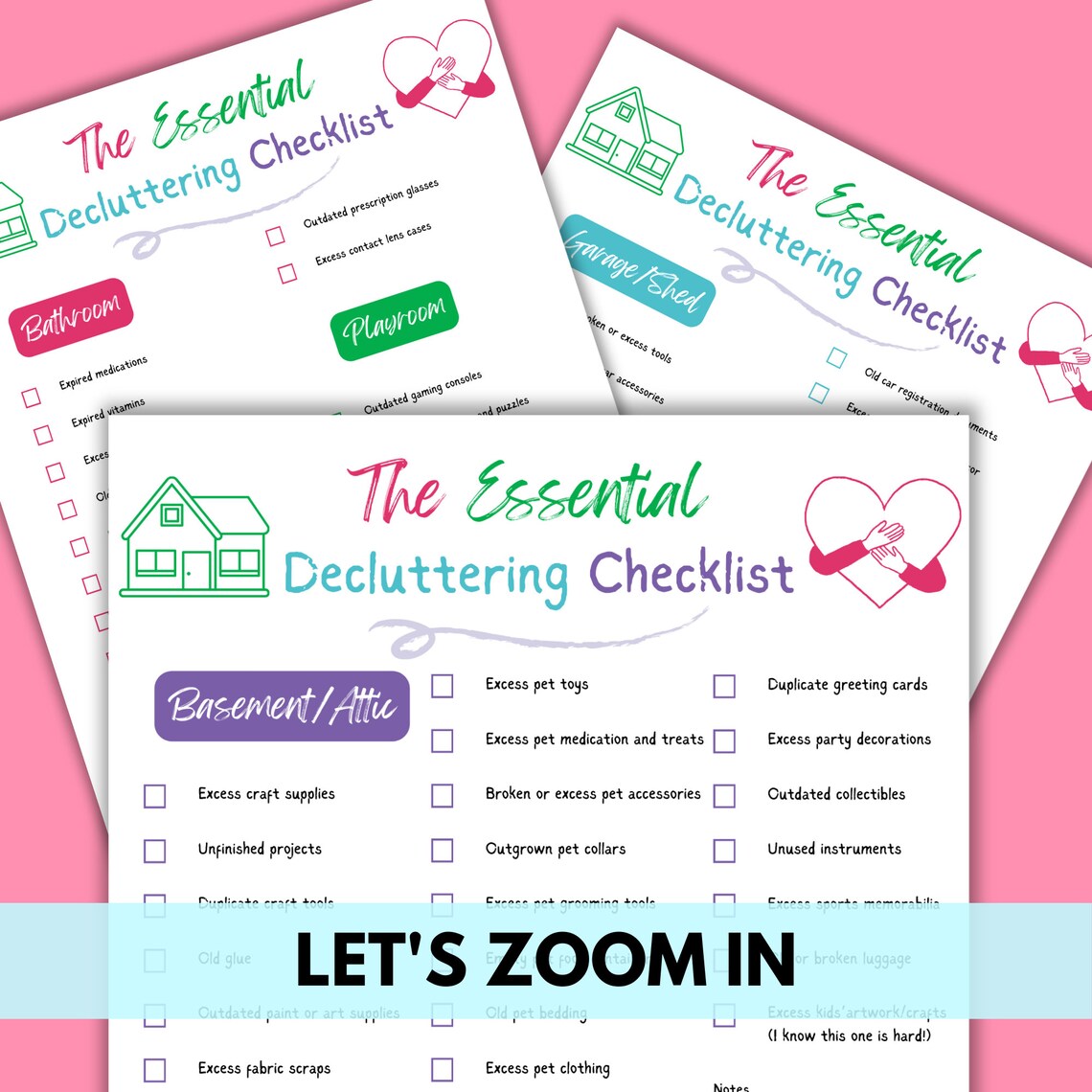 Declutter Checklist, Decluttering List, Decluttering Guide ...