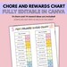 Mom Bucks Printable, Kids Reward Bucks, Editable Chore Chart, Kids ...