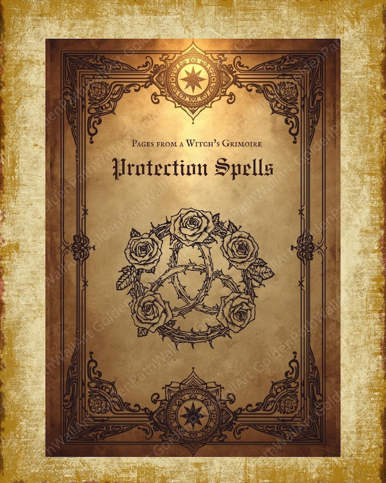 Witch Protection Magic • Book of Shadows Pages • Spiritual Defense ...
