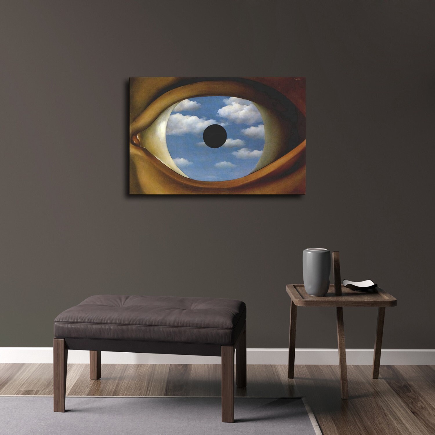 36x24 Inches Rene Magritte the False Mirror New HD Print on Canvas ...