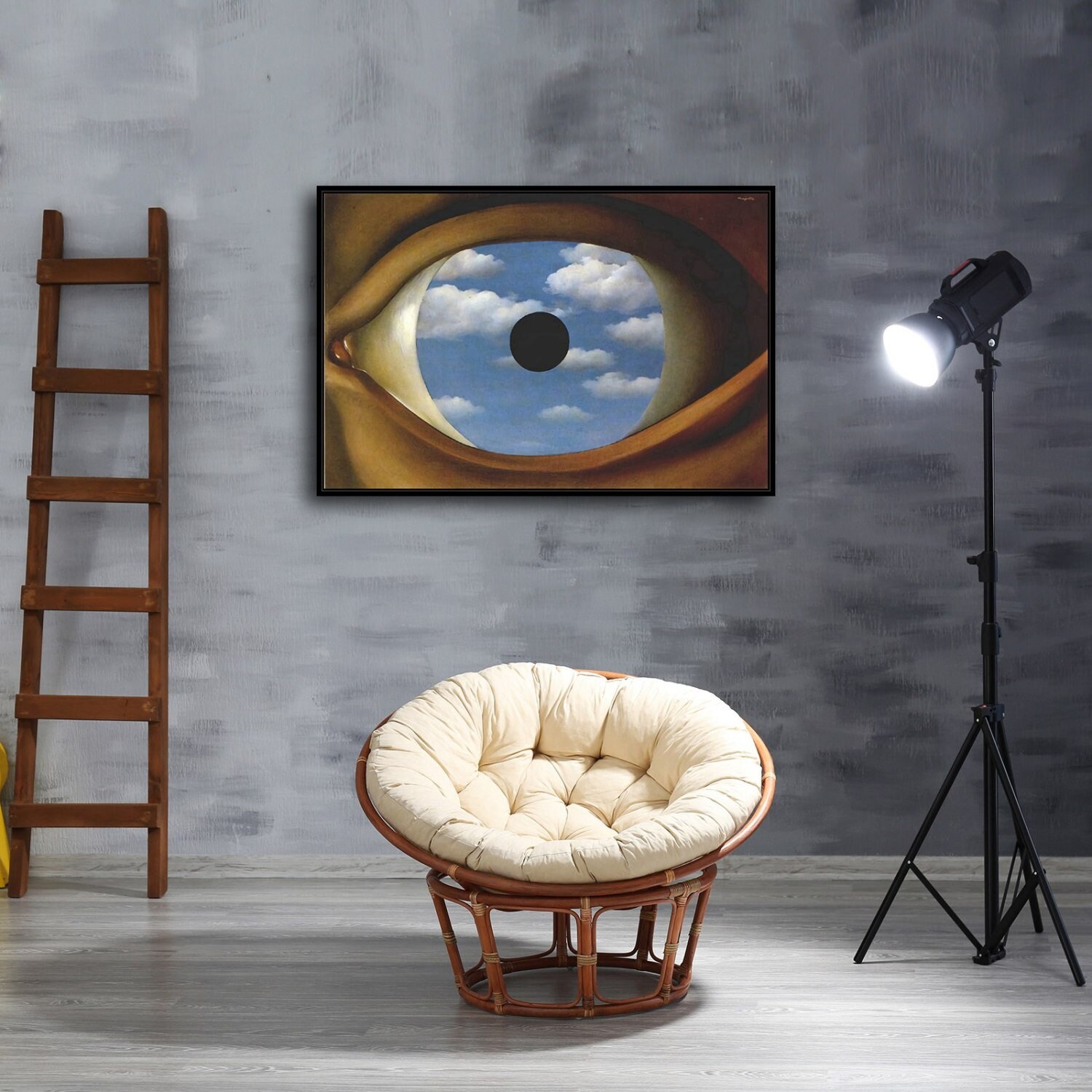 36x24 Inches Rene Magritte the False Mirror New HD Print on Canvas ...