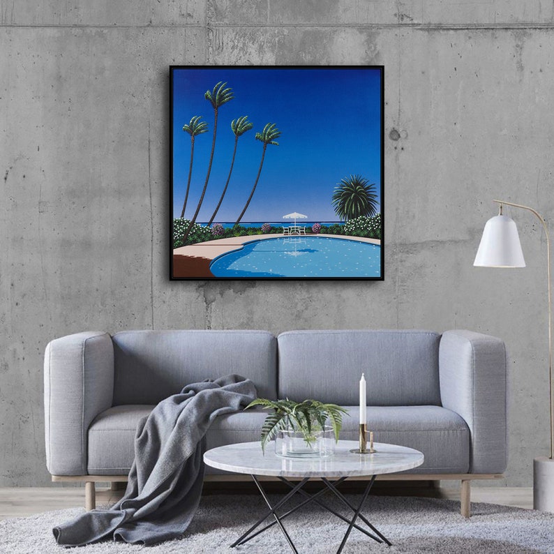 24x24 Inches Hiroshi Nagai Inspired Art Print. New HD Print. Canvas Ready to Hang. Large Poster ...