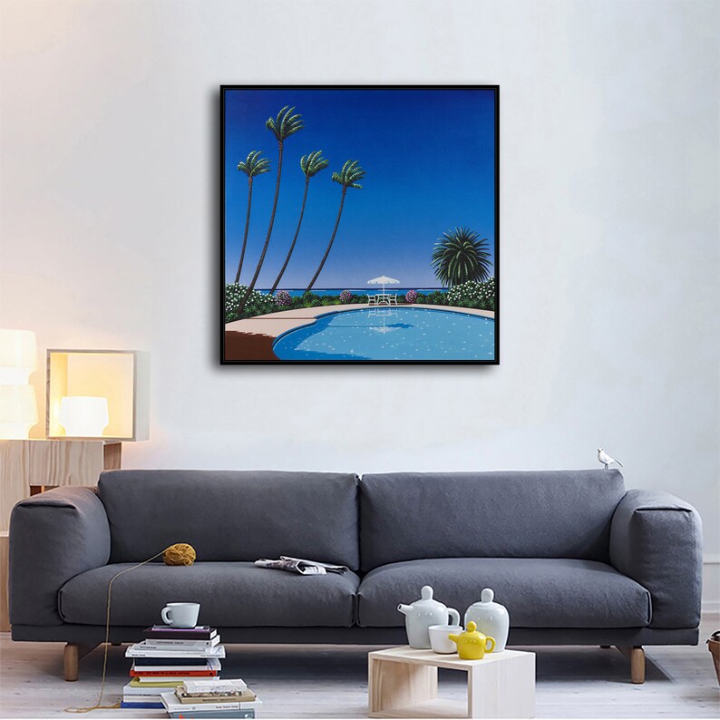 24x24 Inches Hiroshi Nagai Inspired Art Print. New HD Print. Canvas Ready to Hang. Large Poster ...