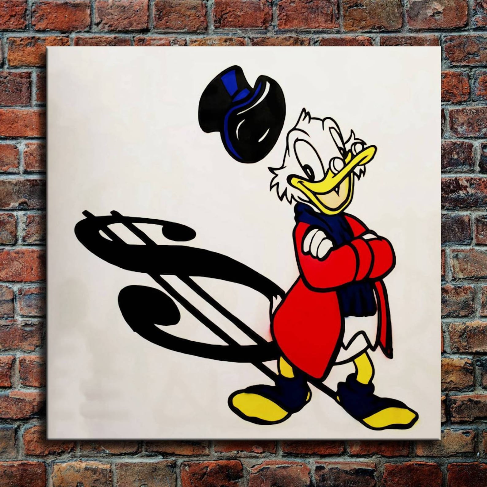 20x20 Inches Alec Monopoly "dollar Shadow" New HD Print. Canvas Ready ...