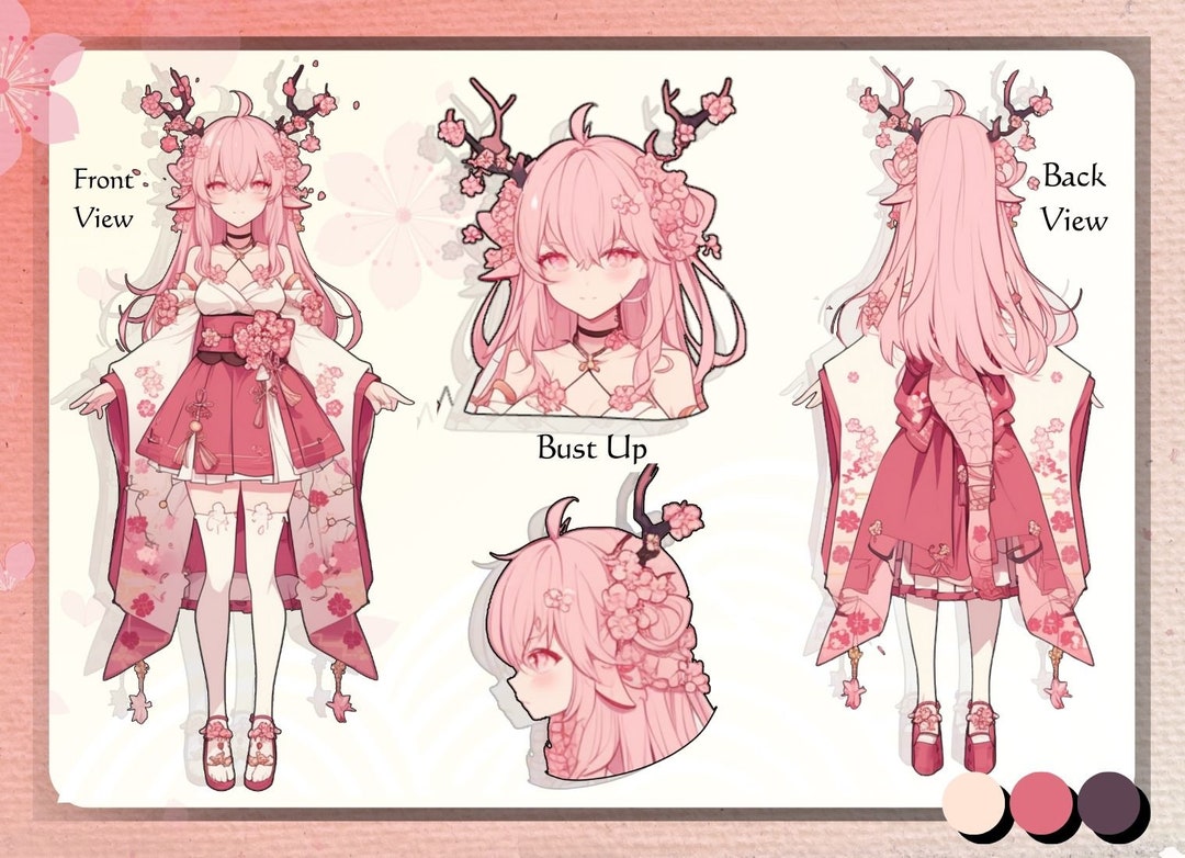 Character Reference Sheet / Vtuber Reference Sheet / Anime Reference ...