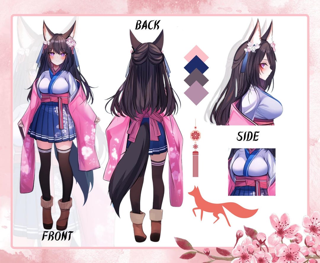 Character Reference Sheet / Vtuber Reference Sheet / Anime Reference ...