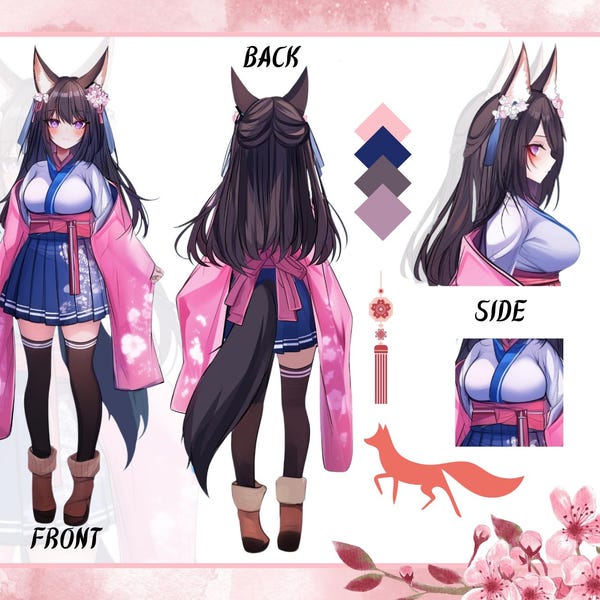 Custom Vtuber Character Sheet - Etsy