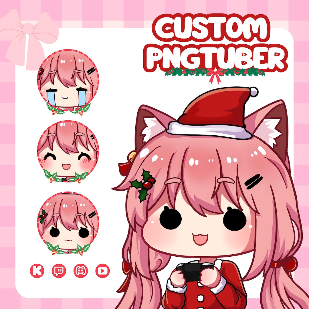 Custom Chibi Pngtuber, Pngtuber, Chibi Pngtuber, Chibi, Pngtuber Model ...