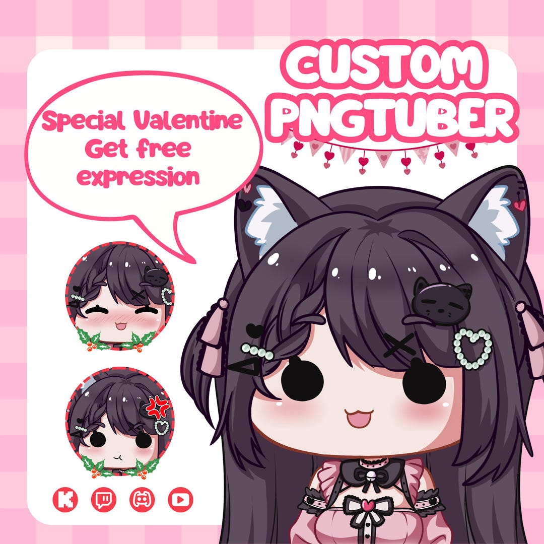 CUSTOM CHIBI PNGTUBER, Pngtuber, Pngtuber Model, Pngtuber Character ...